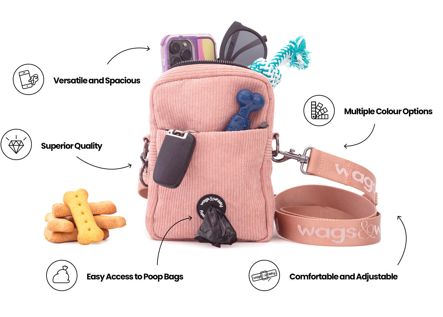 Steel Blue Pooch Pouch – Wags & Whisky